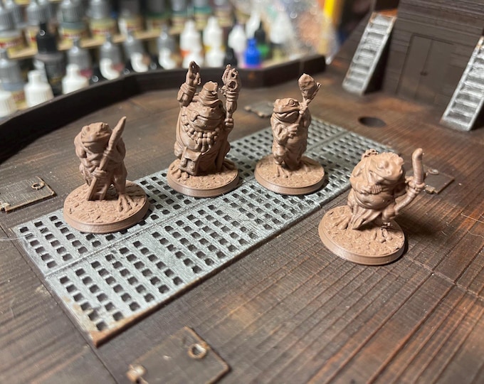Set of 4 Frog Miniatures for Daggerheart D&D Dragonbane Pathfinder ...