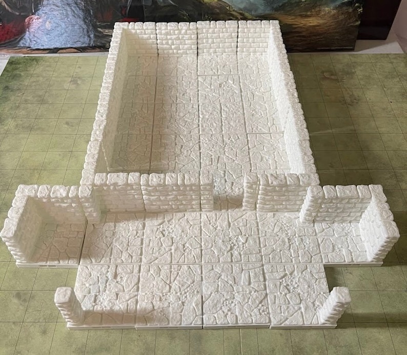 Set of 30 Dungeon Tiles | Map Terrain Starter Bundle | Dragonlock ...
