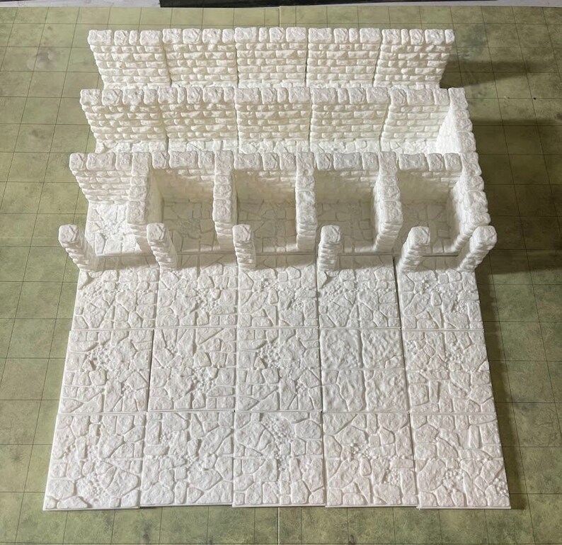 Set of 30 Dungeon Tiles | Map Terrain Starter Bundle | Dragonlock ...