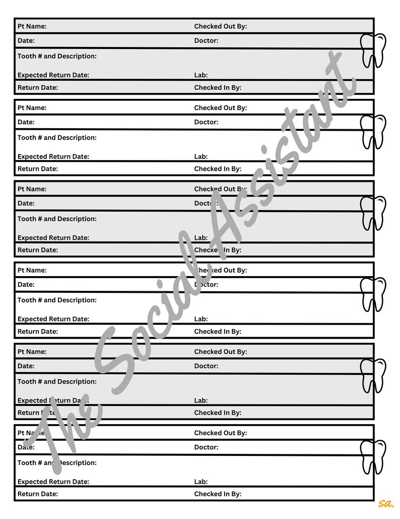 Dental Lab Case Manager for the Dental Office - Etsy