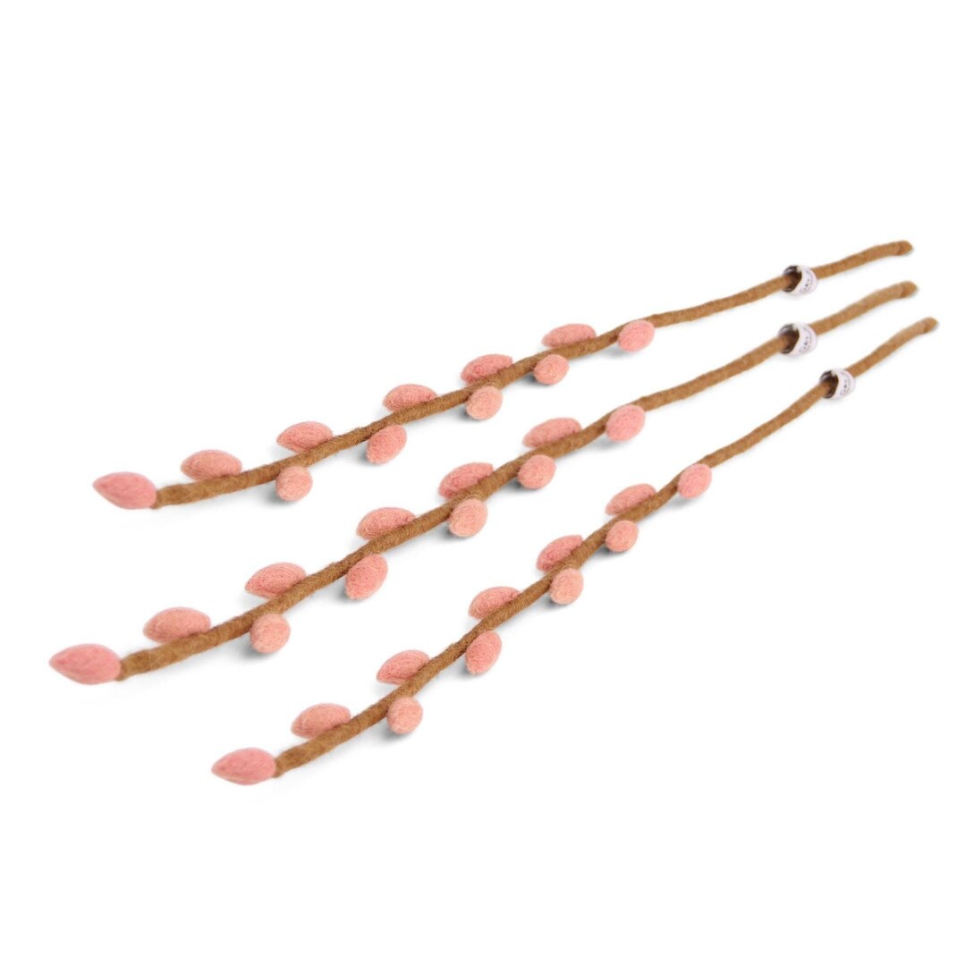 Palm Catkin Branch Pink in Scandi Style I Decorative Branch - Etsy