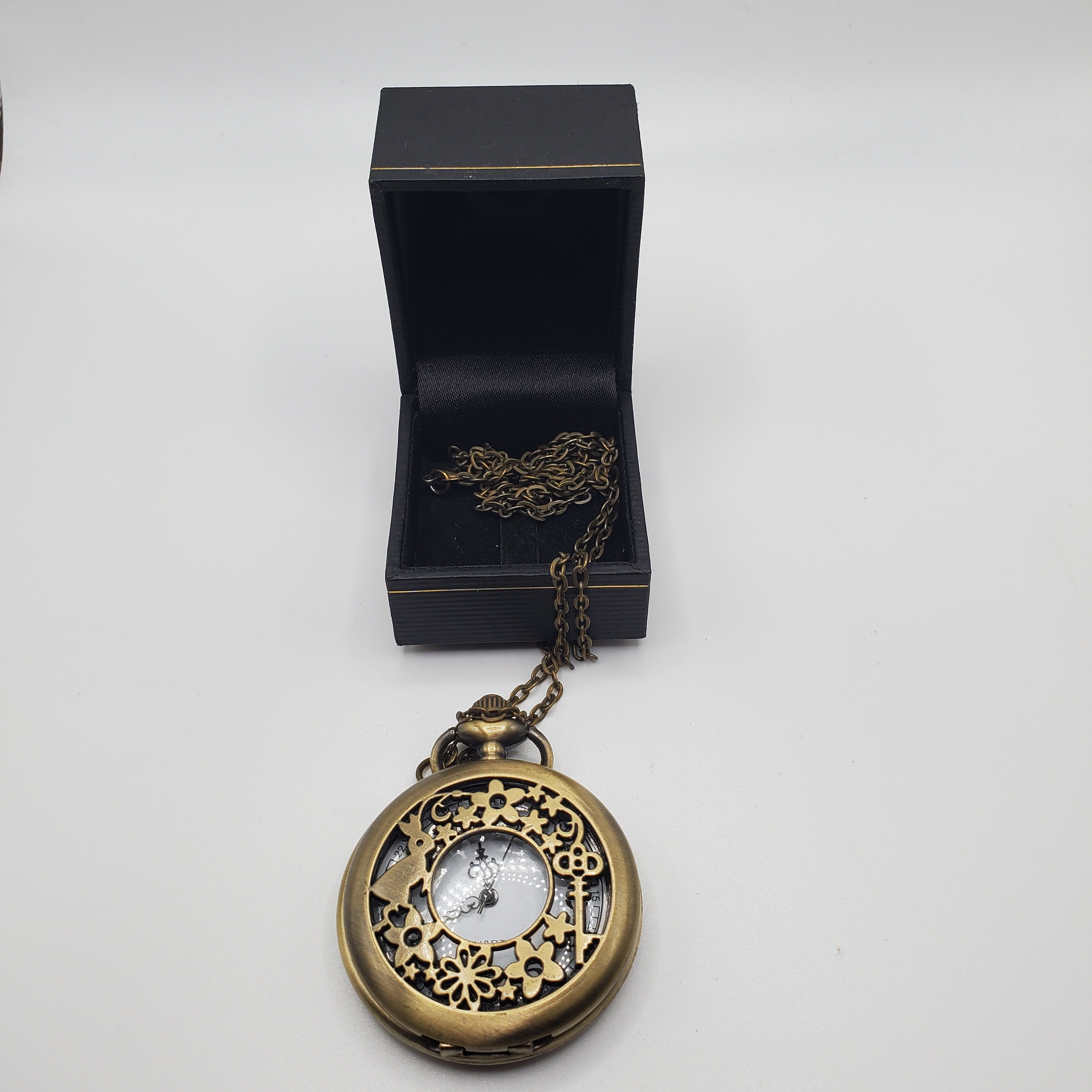 Flower Pocket Watch - Etsy