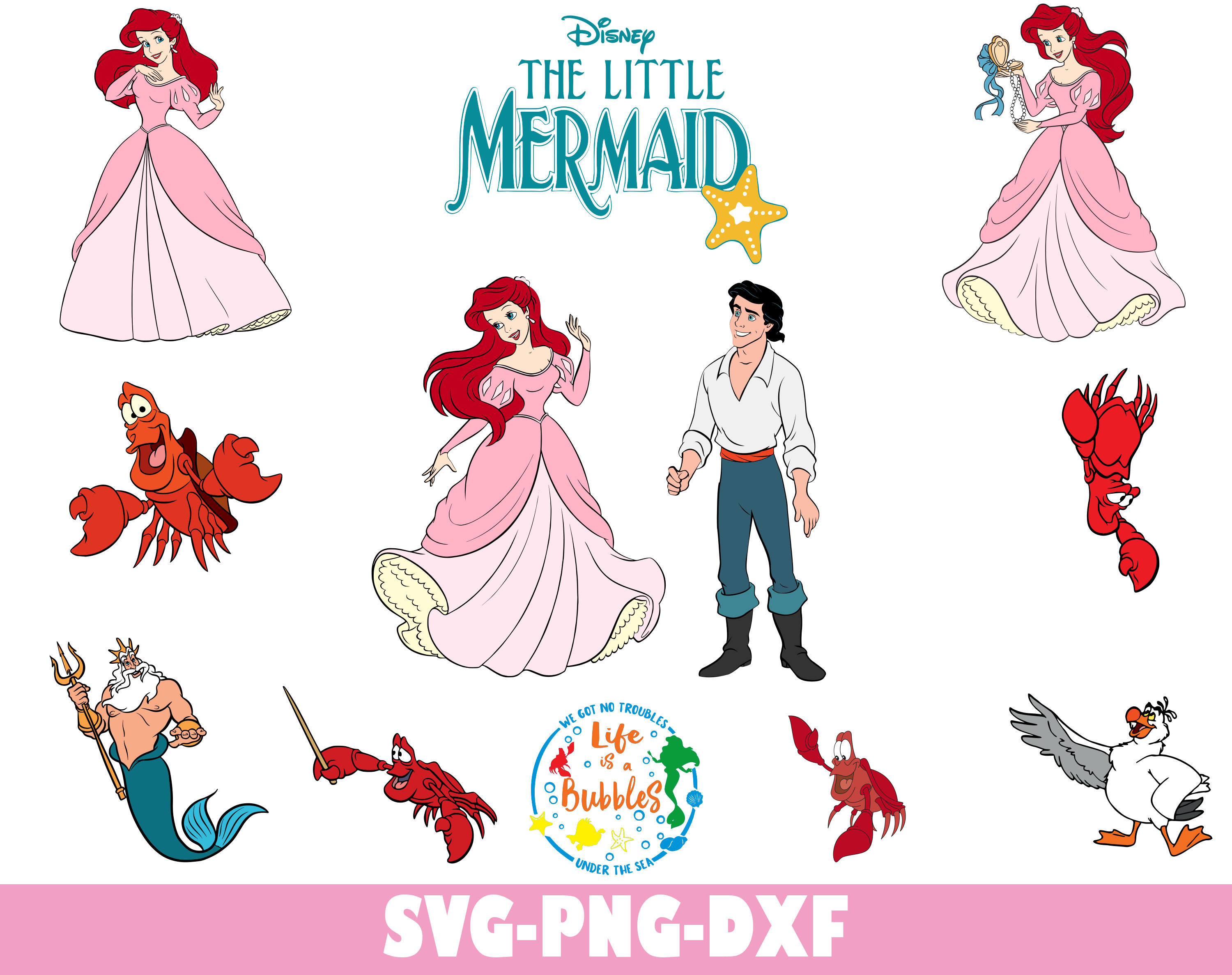 Drawings Of Ariel The Little Mermaid In Color