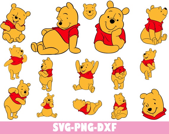 Winnie the Pooh Svg Bundle Winnie the Pooh Png Bundle - Etsy