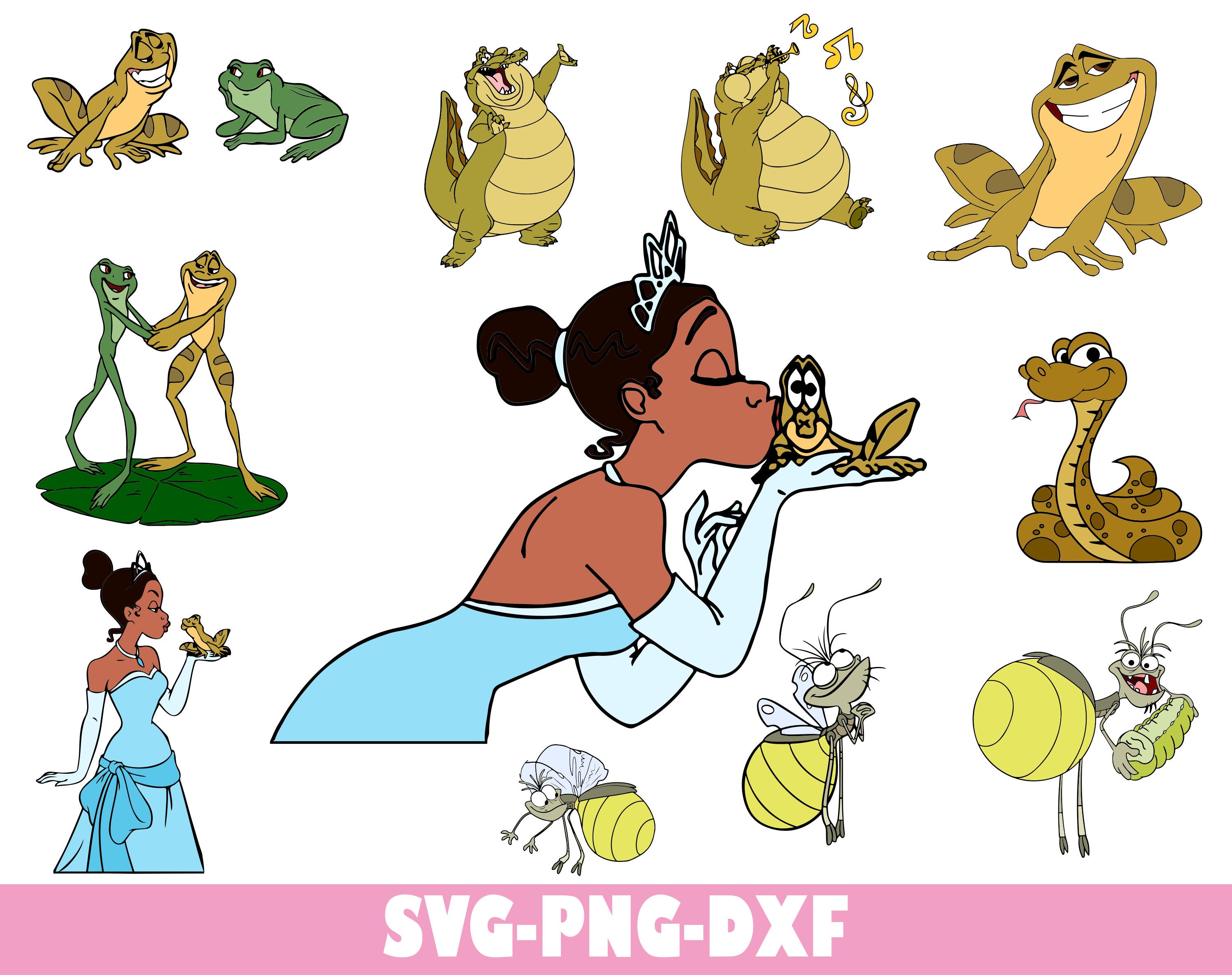 Princess And The Frog Svg Bundle Tiana Svg Princess Svg Princess Porn Sex Picture