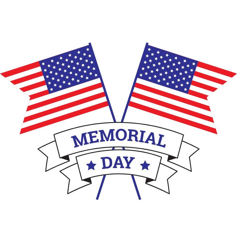 Memorial Day Flags Digital Download - Etsy