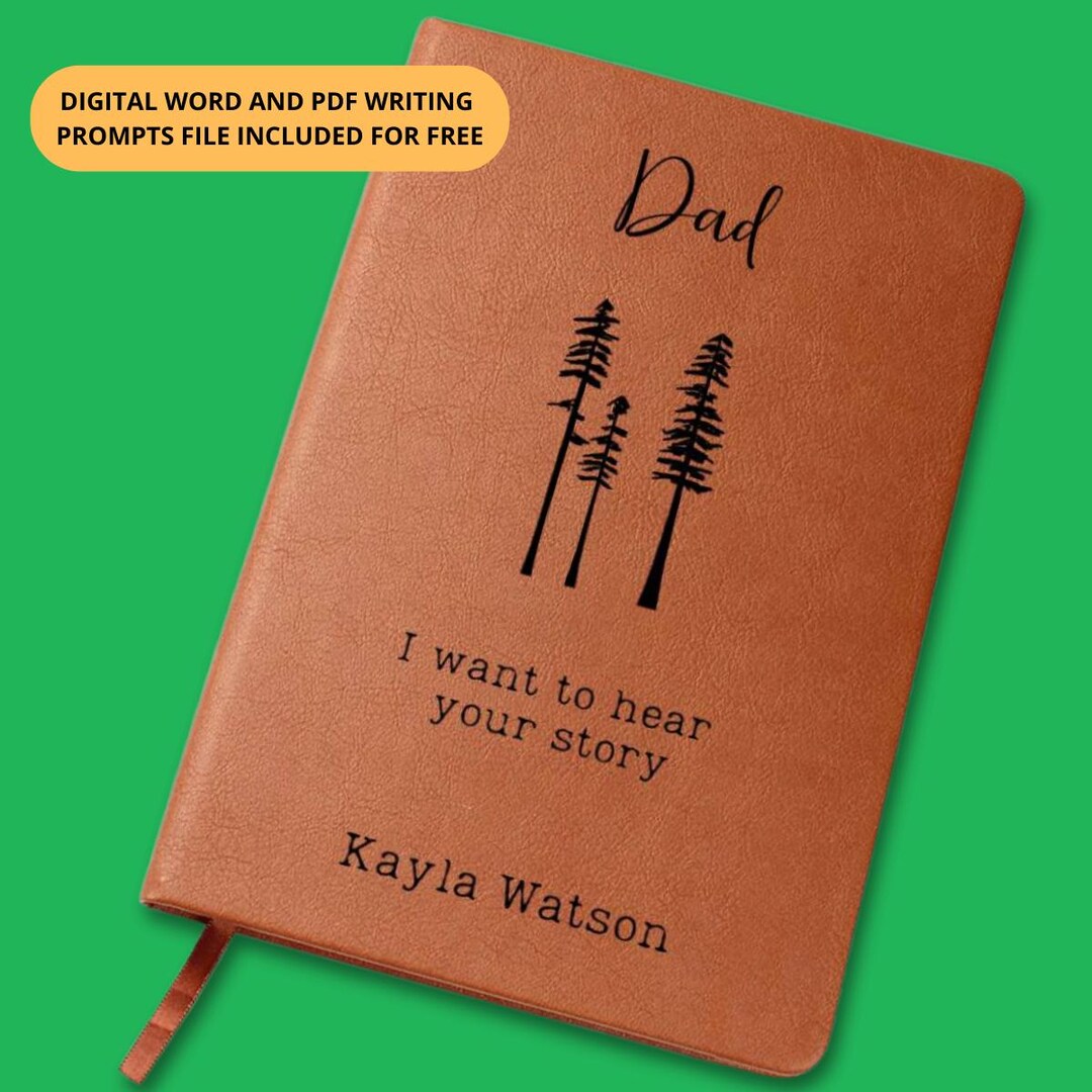 Dad Legacy Journal Dad Gift Family History Memory Book Dad Mom's Story ...