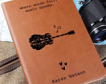 Personalized Lyric Journal Custom Songwriters Notebook Musician Song ...
