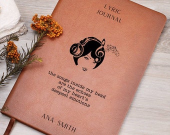 Personalized Piano Lyric Journal Custom Songwriters Notebook Musician ...