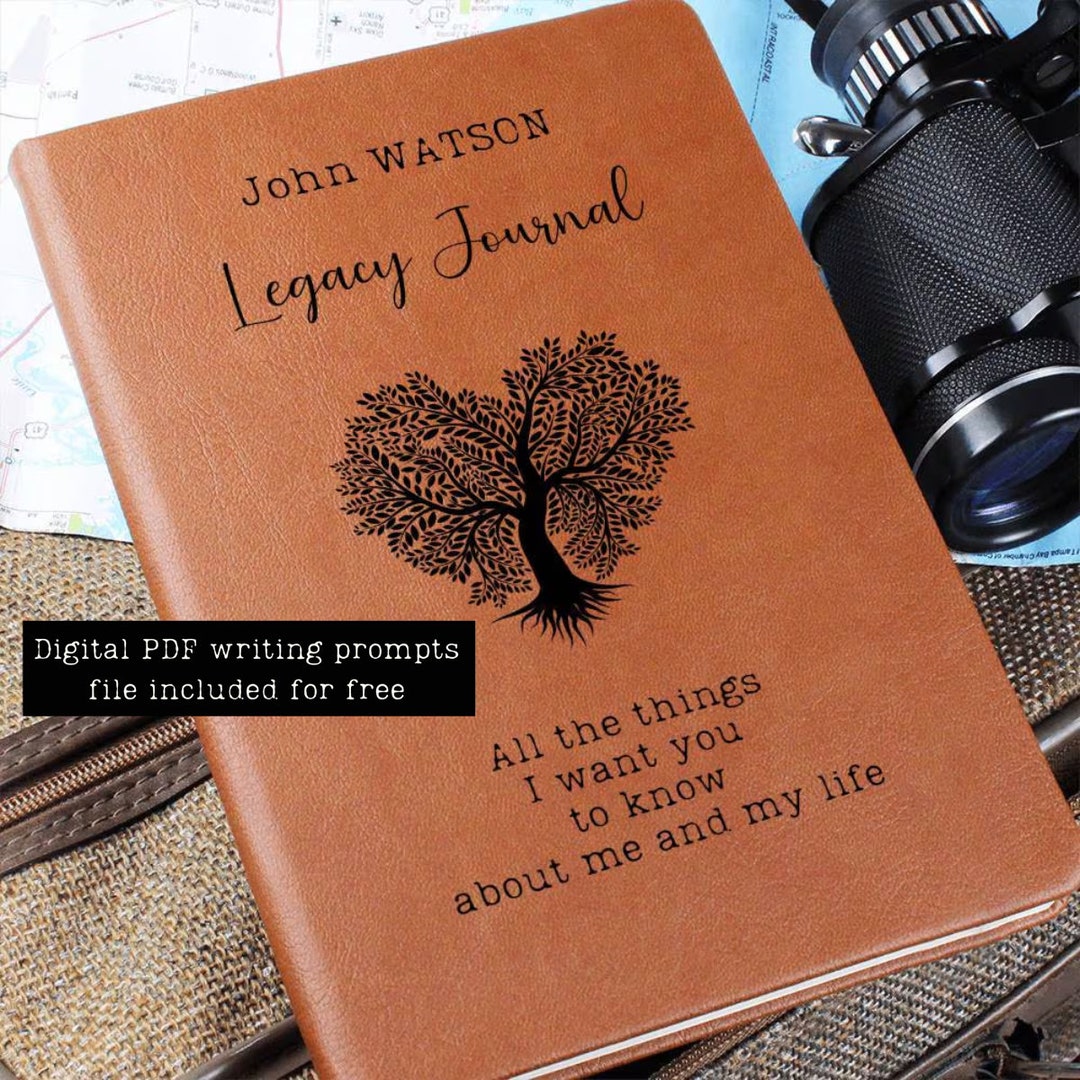 Dad Legacy Journal | Dad Gift | Family History | Memory Book | Dad Mom ...