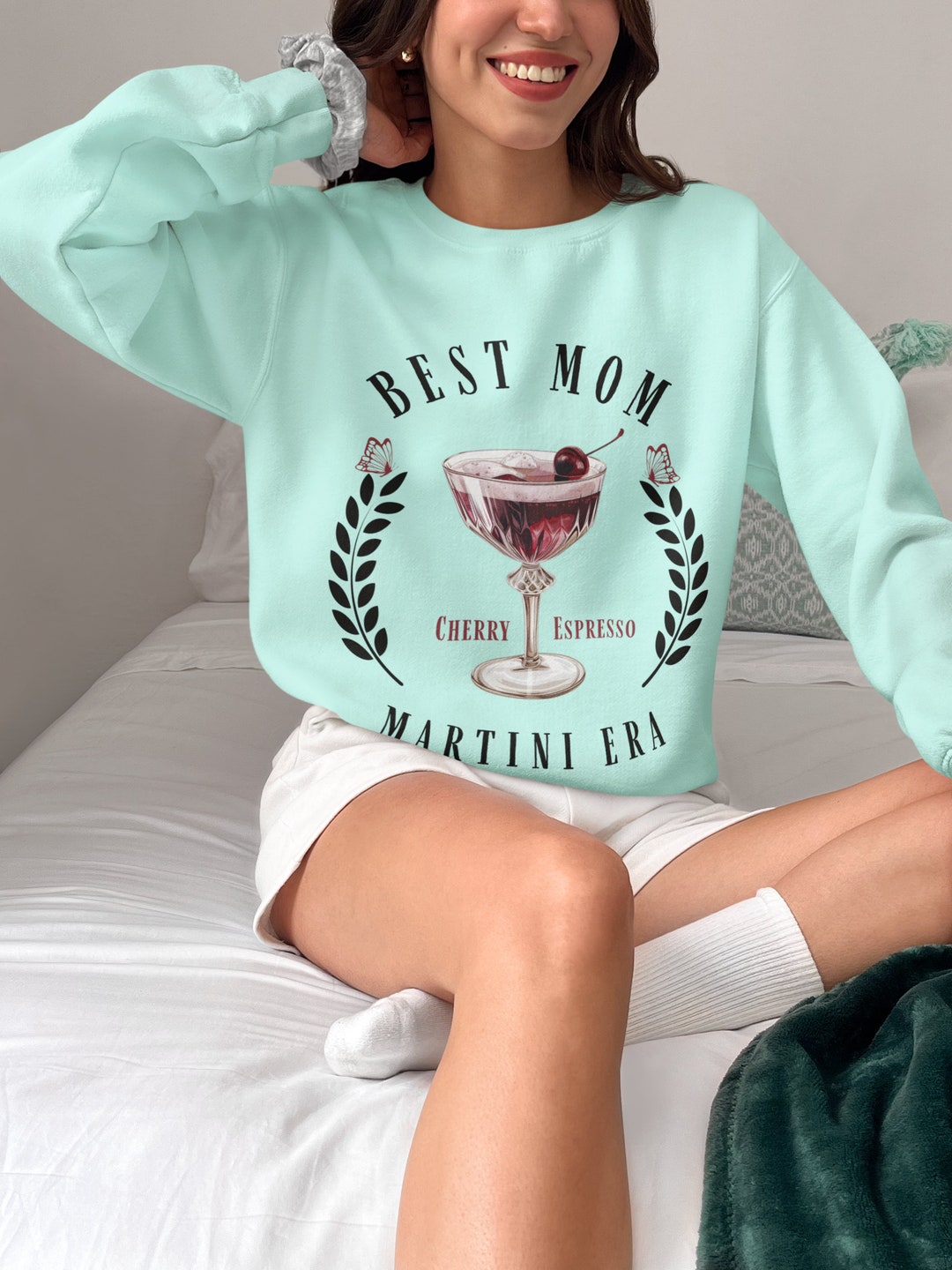 Best Mom Cherry Espresso Martini Era Sweatshirt, Gift for Martini ...