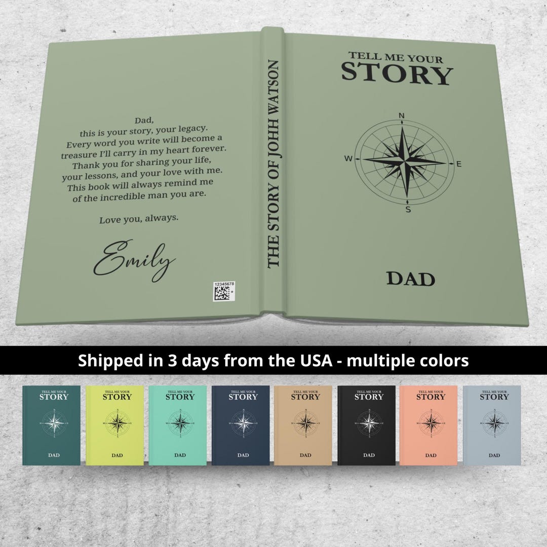 Custom Legacy Journal, Dad's Story: A Blank Lined Journal With 150 ...