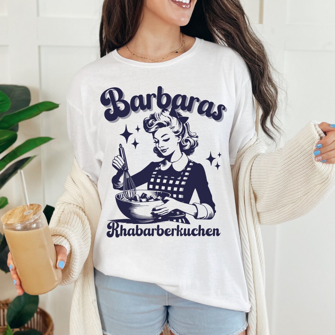 Vintage T-shirt "barbara's Rhabarberkuchen" | Rhubarb Cake by Barbara ...