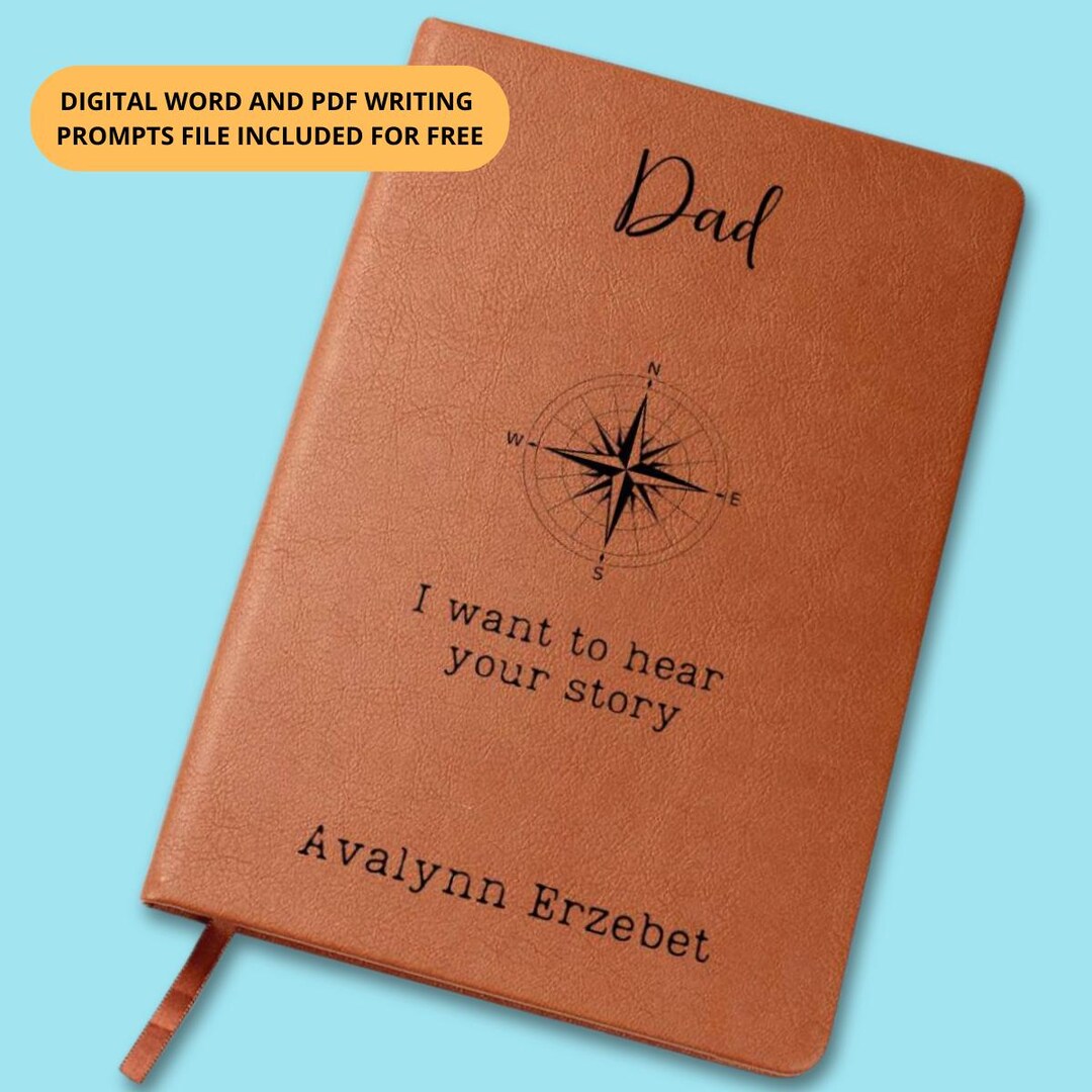 Dad Legacy Journal Dad Gift Family History Memory Book Dad Mom's Story ...