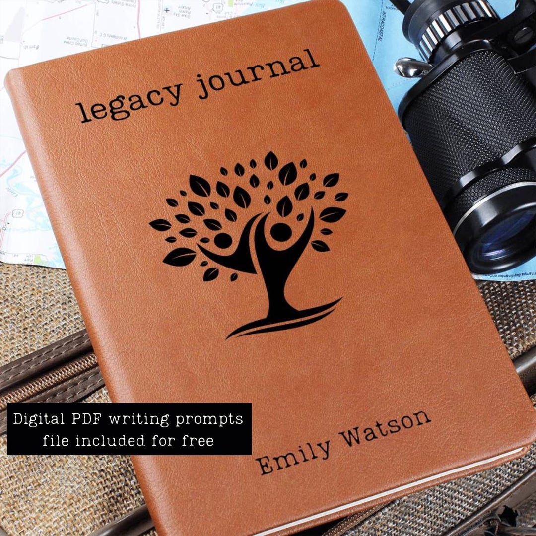 Legacy Journal Vegan Leather Memory Book Write Your Life Story Perfect ...