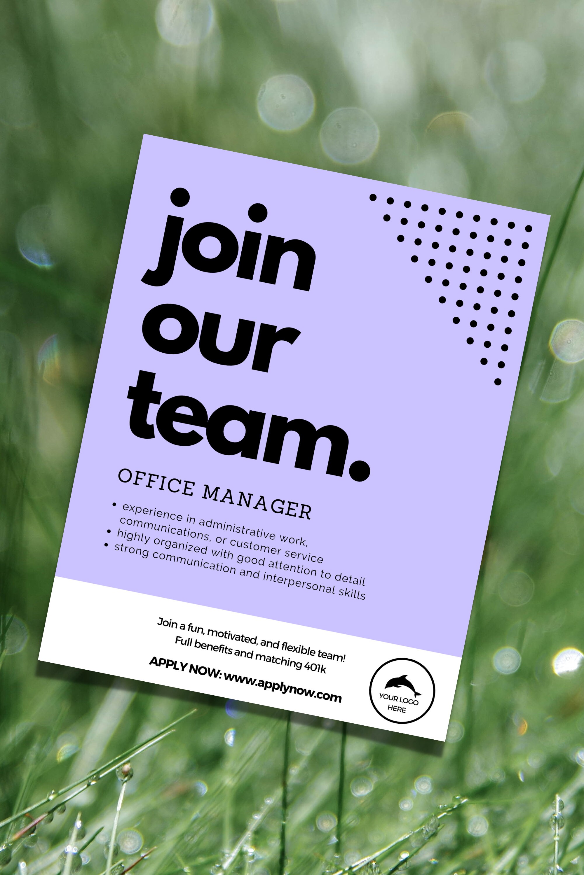 Hiring Sign Template, Editable Custom Poster for Job Opening, Printable ...