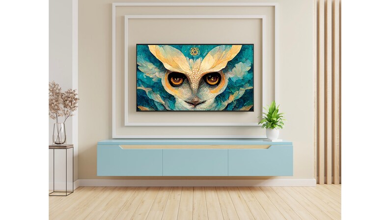 The Frame TV Artwork Digital Art 4K 2022 Free Mind the Startling Owl by ...