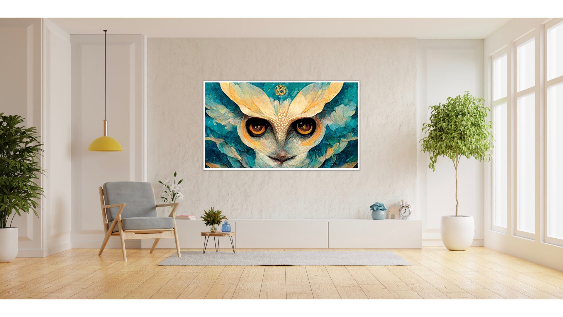 The Frame TV Artwork Digital Art 4K 2022 Free Mind the Startling Owl by ...