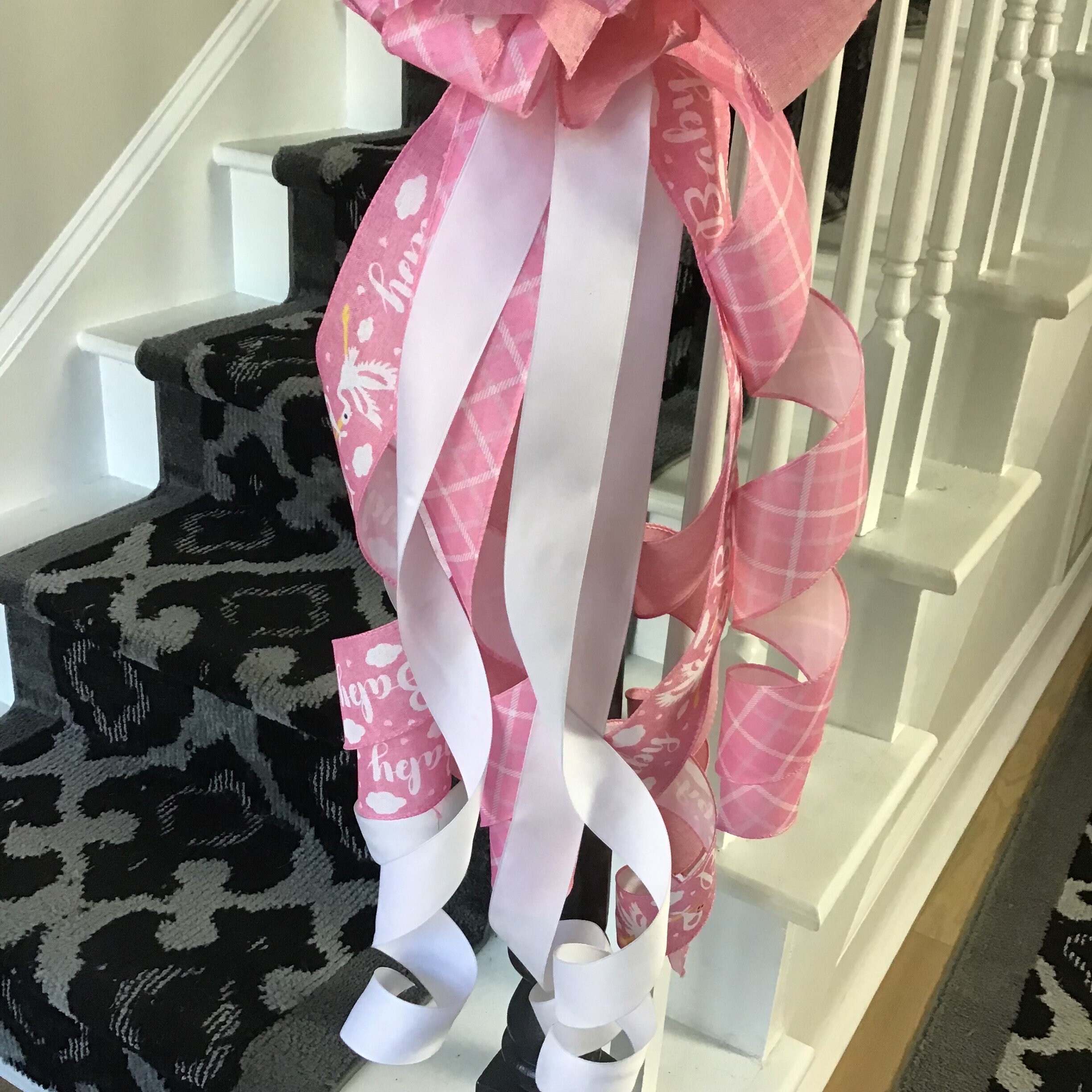 Baby Girl Announcement, Gender Reveal Bow, Baby Shower Decor for Girl ...