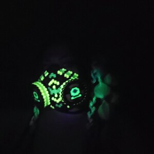 Kandi Gas Mask Subtronics Cyclops black and Yellow Glow in the Dark ...
