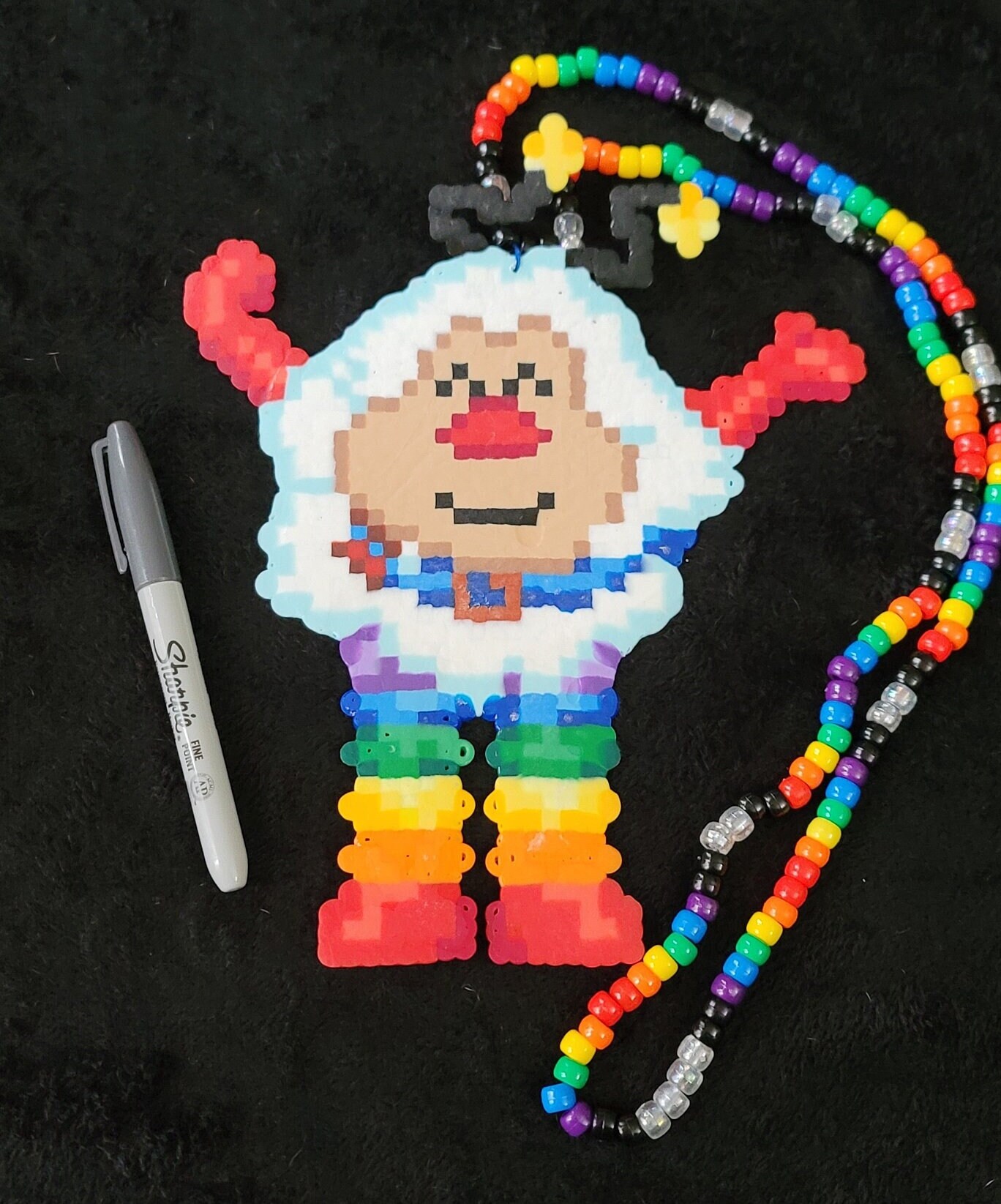 Rainbow Brite Twink Sprite Perler Necklace Etsy