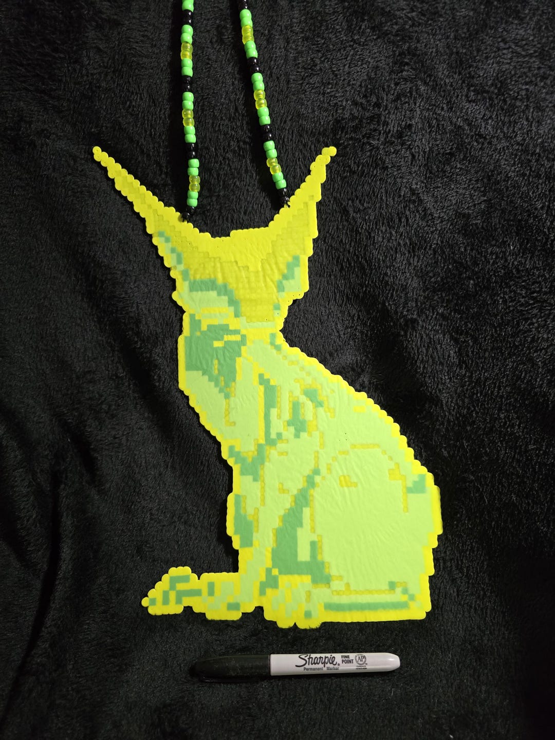 GWN Wobble Cat Perler Necklace -XL- - Etsy