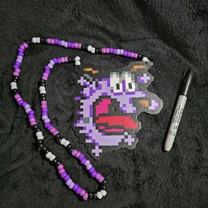 Courage Cowardly Dog Perler Necklace - Etsy