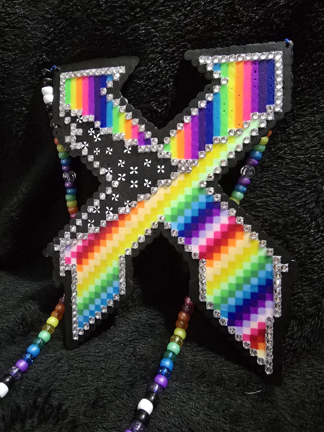 Excision Bedazzled Perler Necklace - Etsy