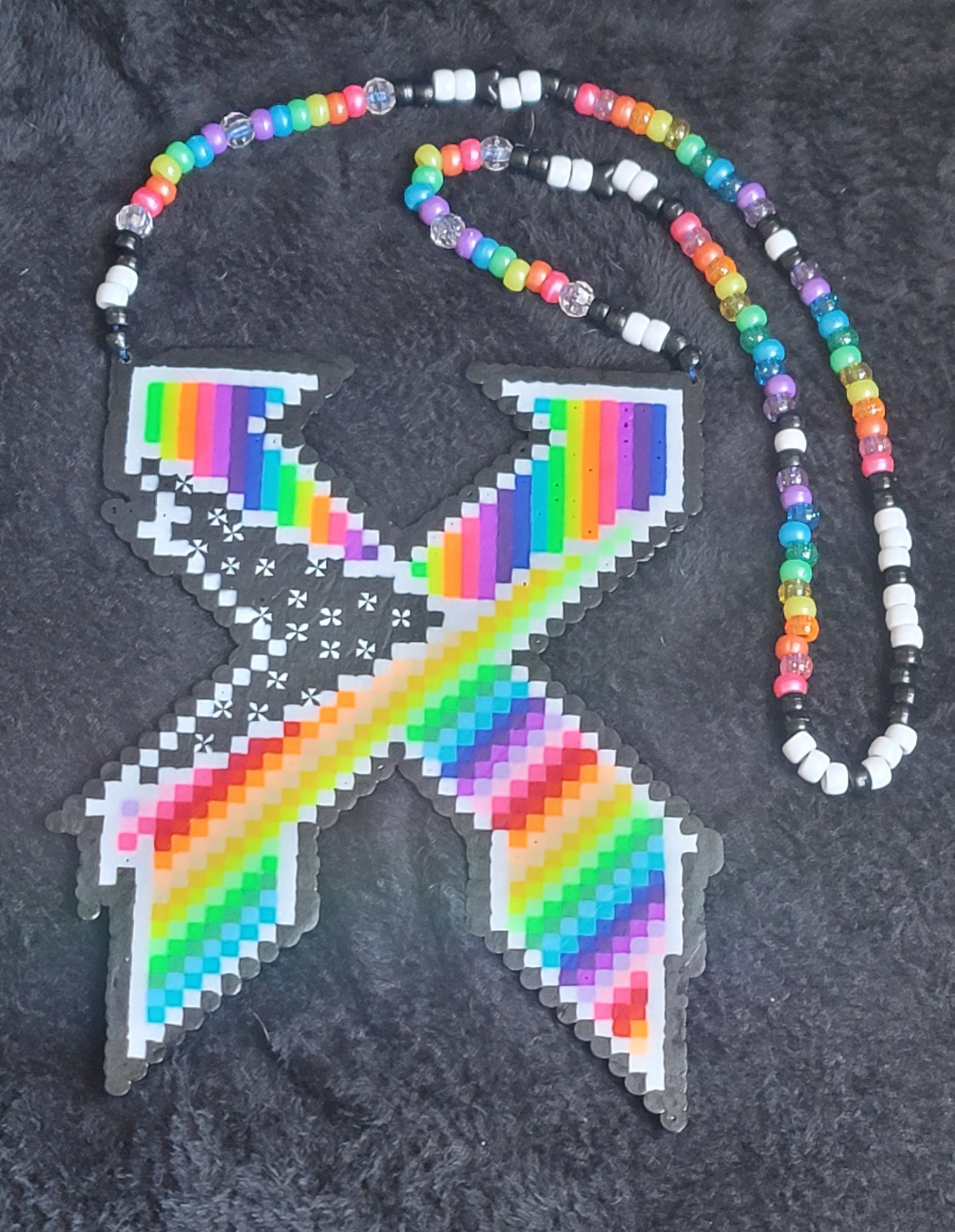 Large Excision Perler Necklace - Etsy