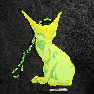 GWN Wobble Cat Perler Necklace -XL- - Etsy