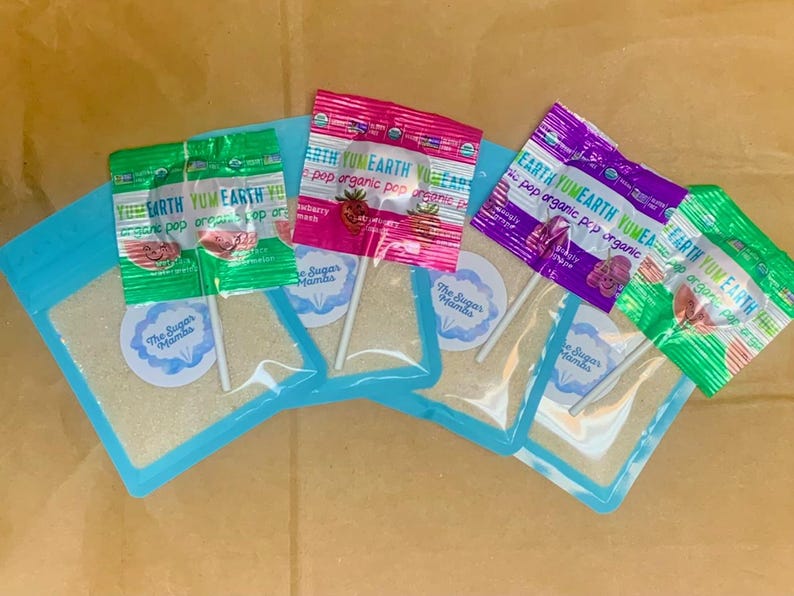 Lollipop Dippers, Made With Organic Flavored Sugar - Sweet Dips - Etsy