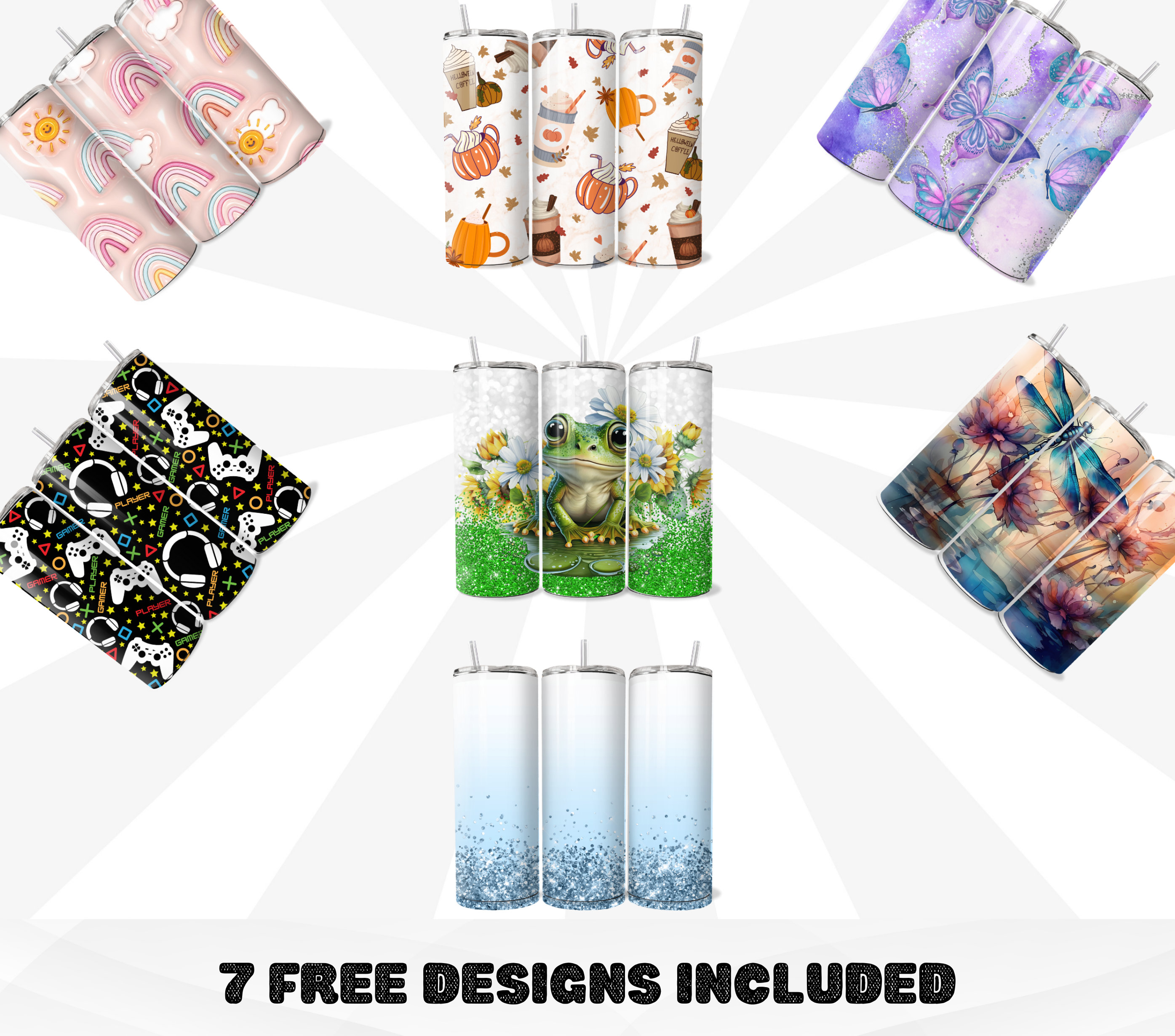 Boob Shapes 20 Oz Skinny Tumbler Sublimation Design Digital Download ...