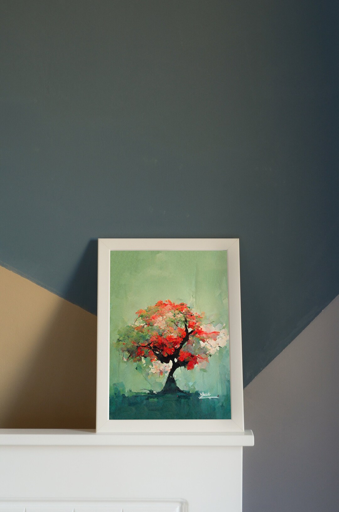 Art Print, Tree Painting, Modern Wall Art, Bedroom Wall Art, Dining ...