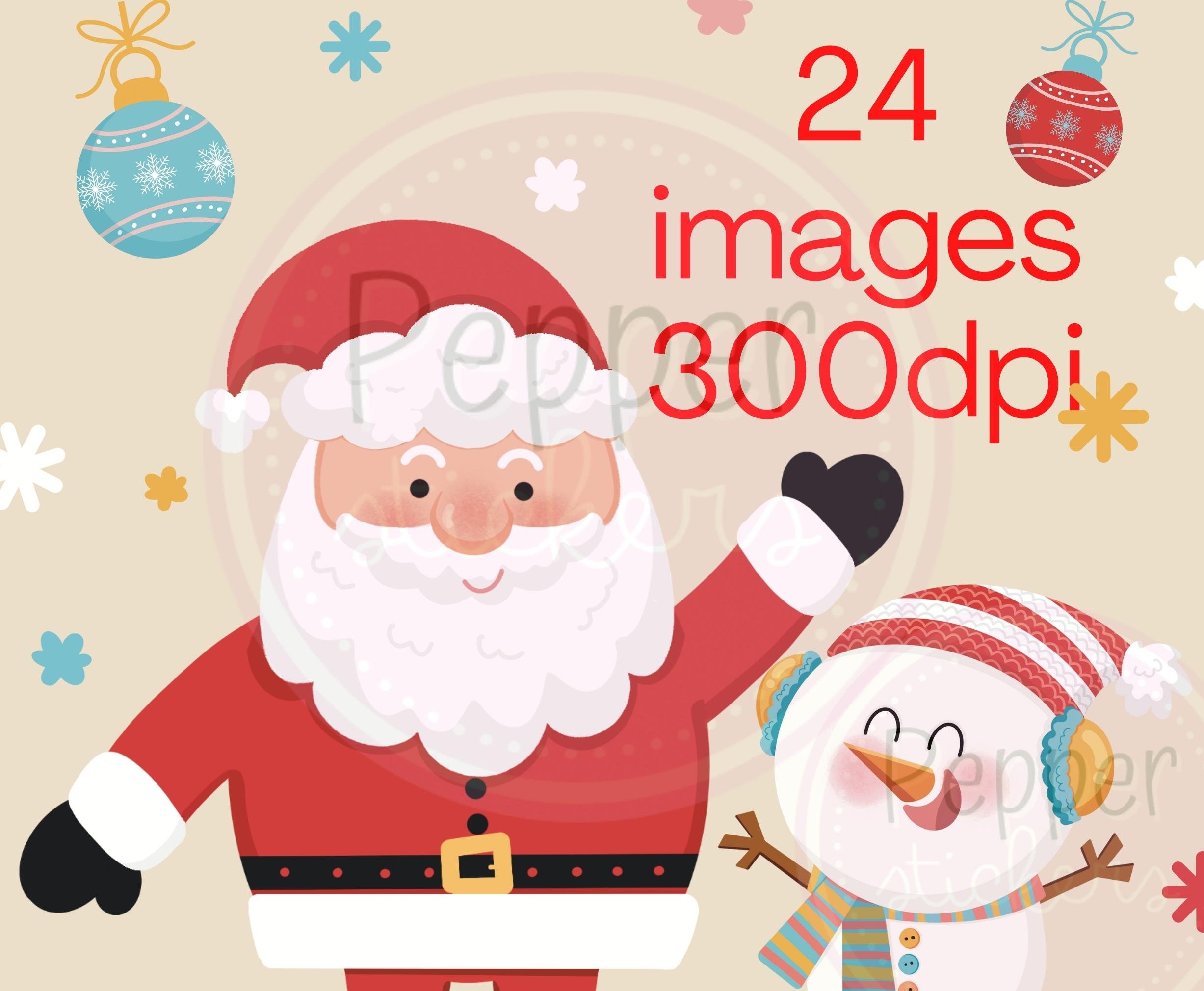 Christmas Clipart Comercial Use Clipart, Scrapbooking Digital Printable ...