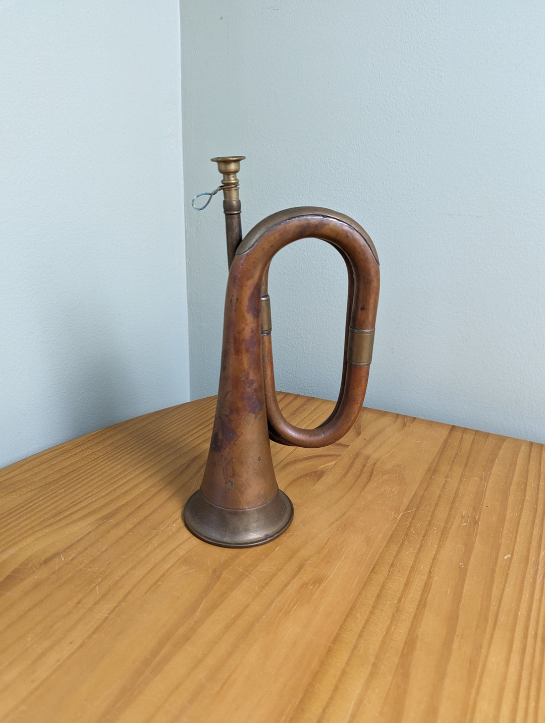 Vintage Early 1900's War Bugle Made of Copper and Brass. Antique Horn ...