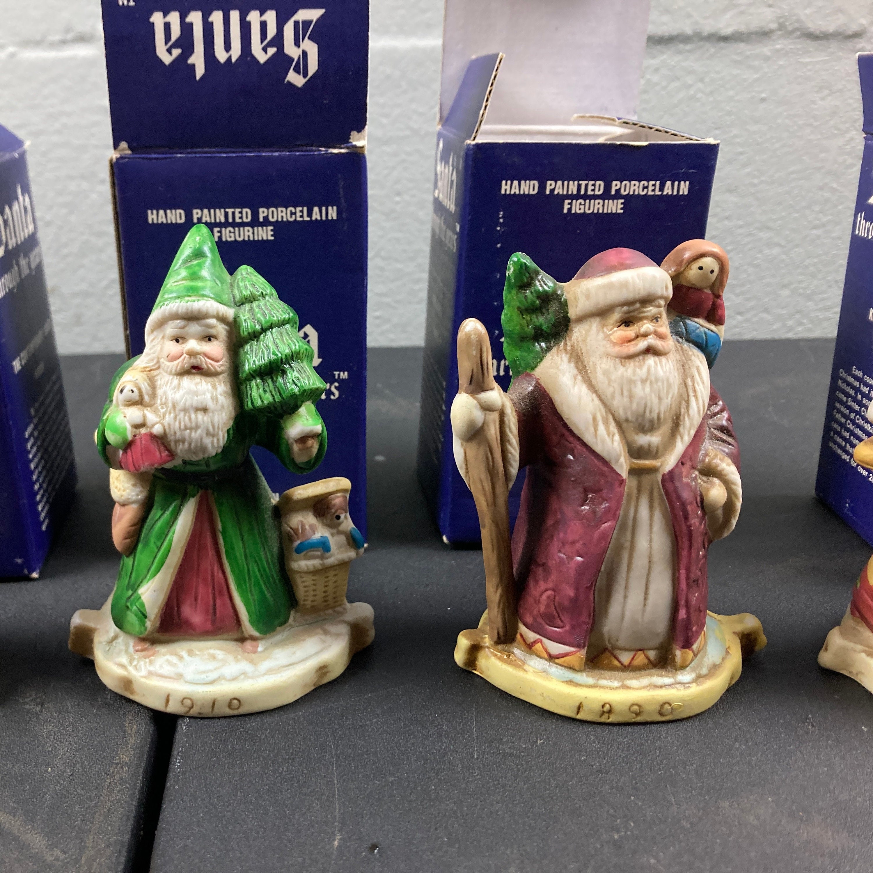 Santa Through the Years and Nations Collectable Figures Vintage ...