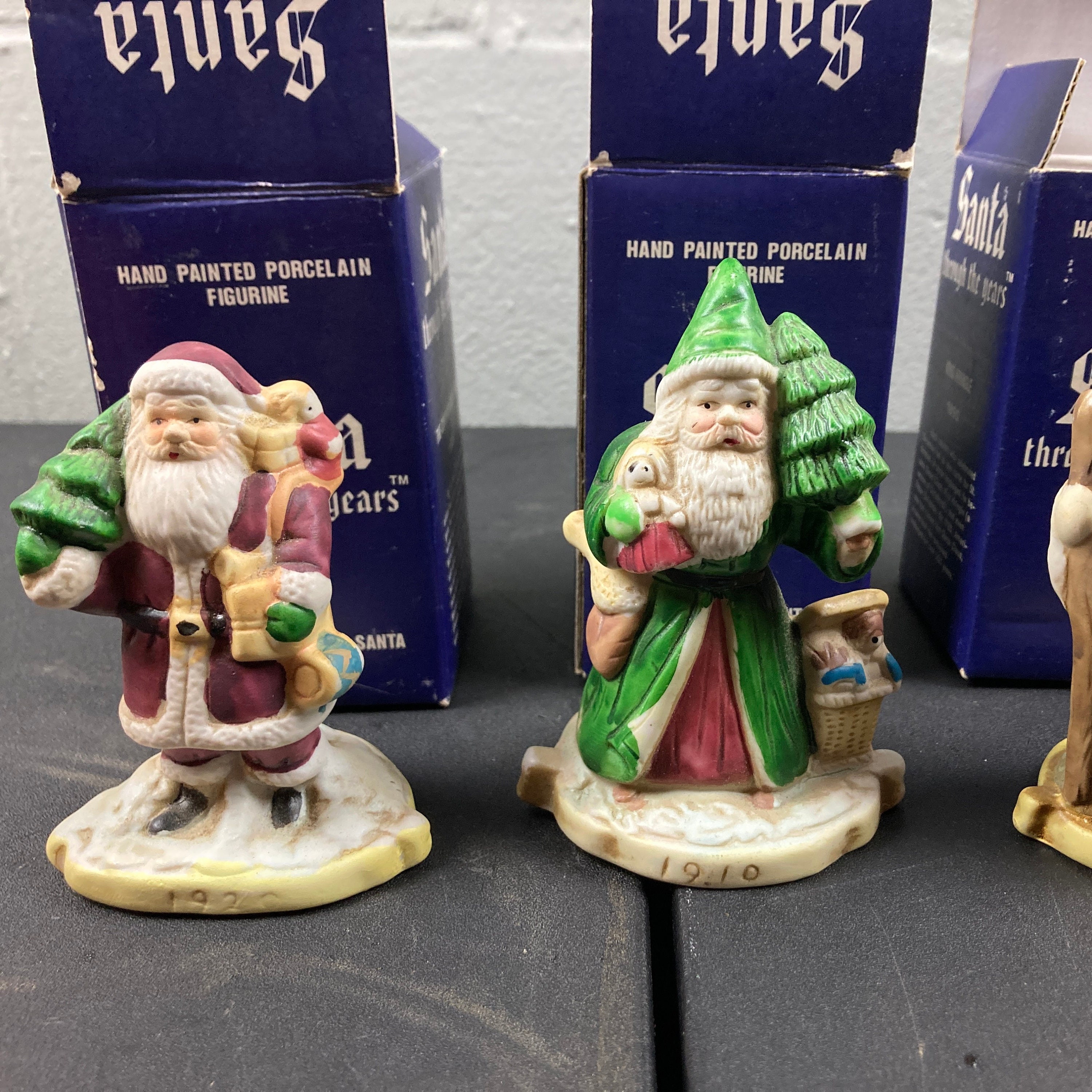 Santa Through the Years and Nations Collectable Figures Vintage ...