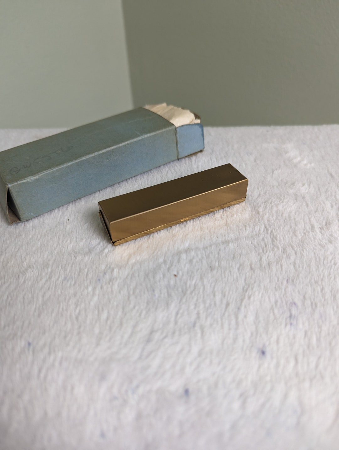 Vintage Brass Barrette Lipstick Case in Original Box From the - Etsy