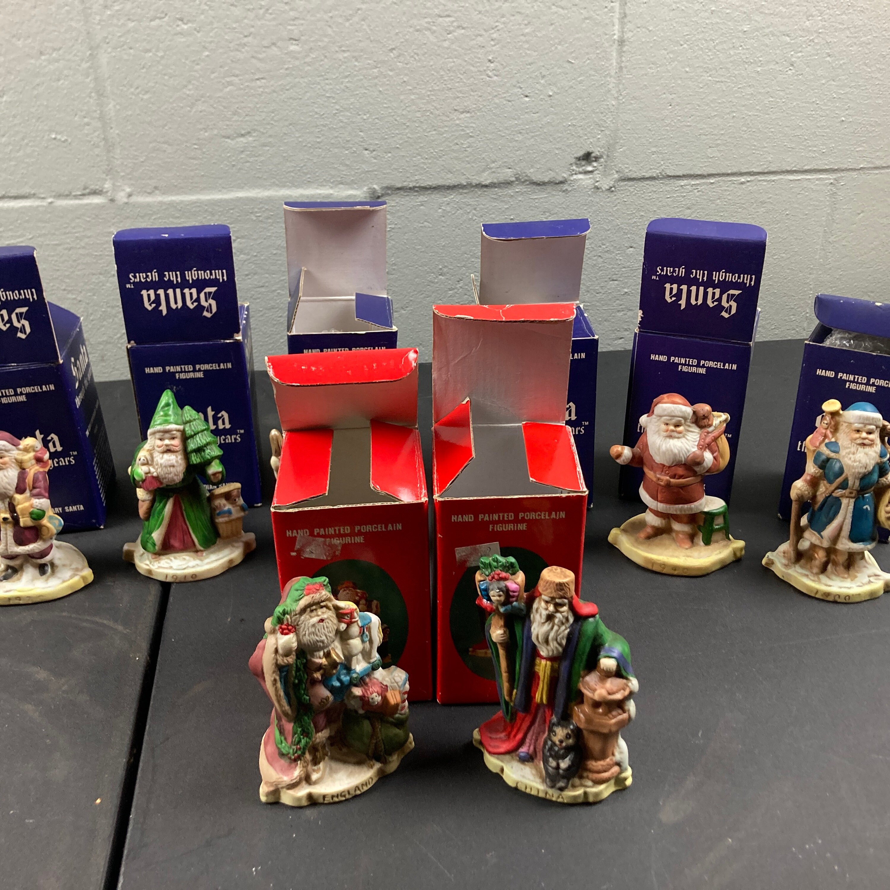 Santa Through the Years and Nations Collectable Figures Vintage ...