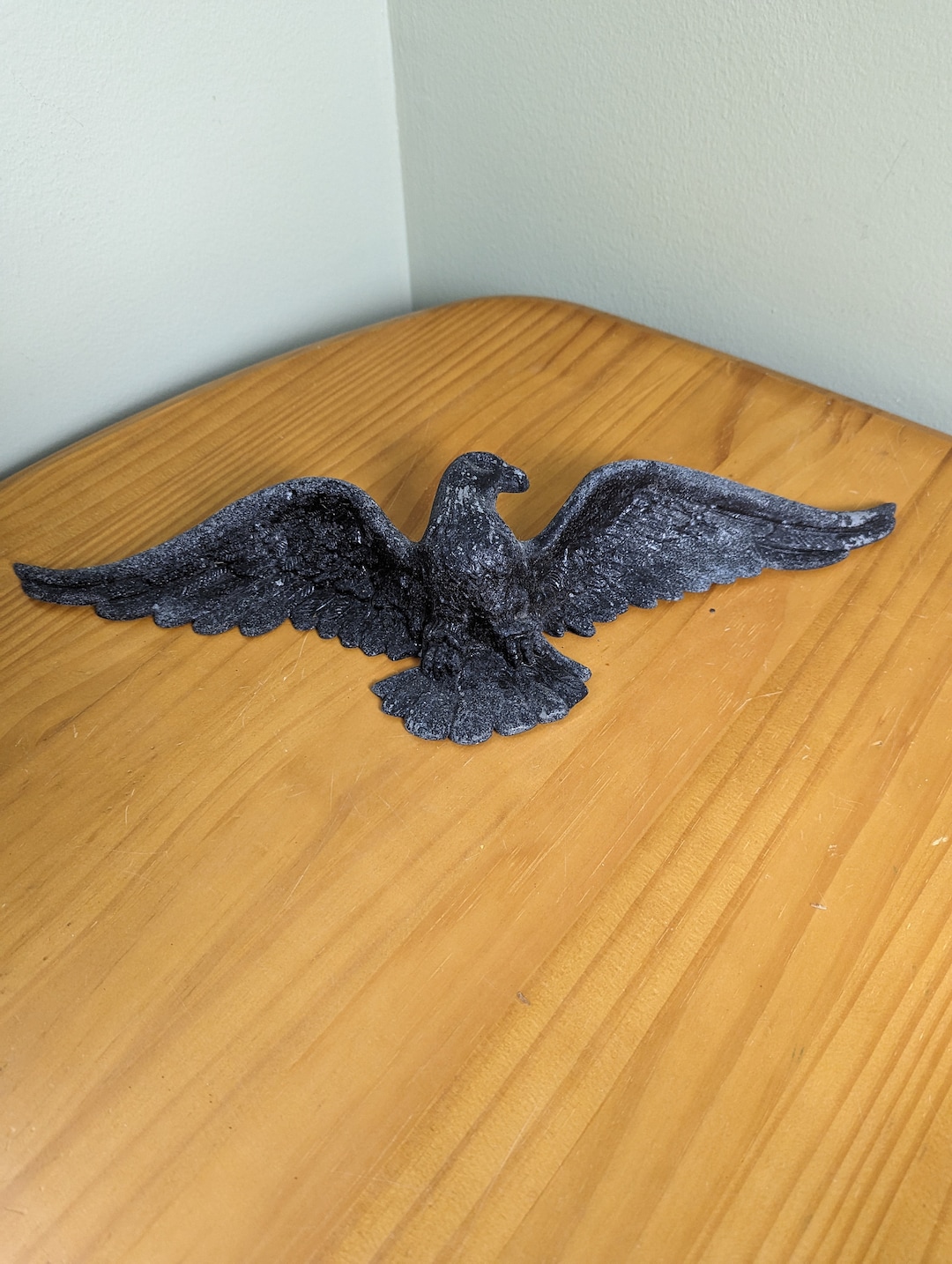 Vintage 18 Inch Bald Eagle Wall House Hanging Outdoor Decor Metal ...