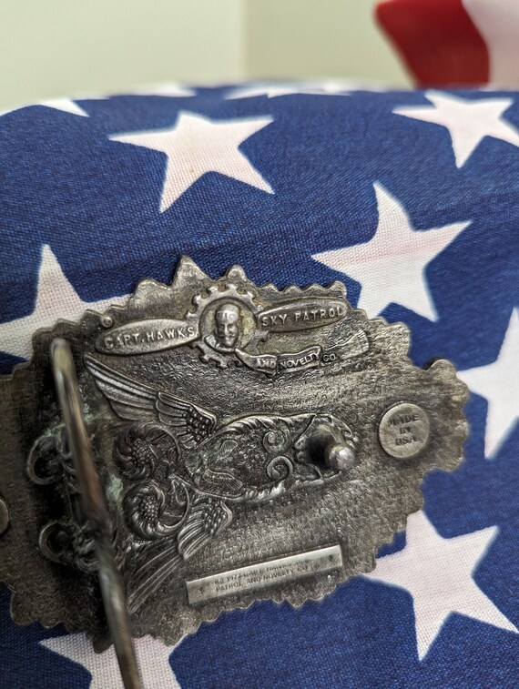 Captain hawks sky patrol vintage Redneck belt buckle.… - Gem
