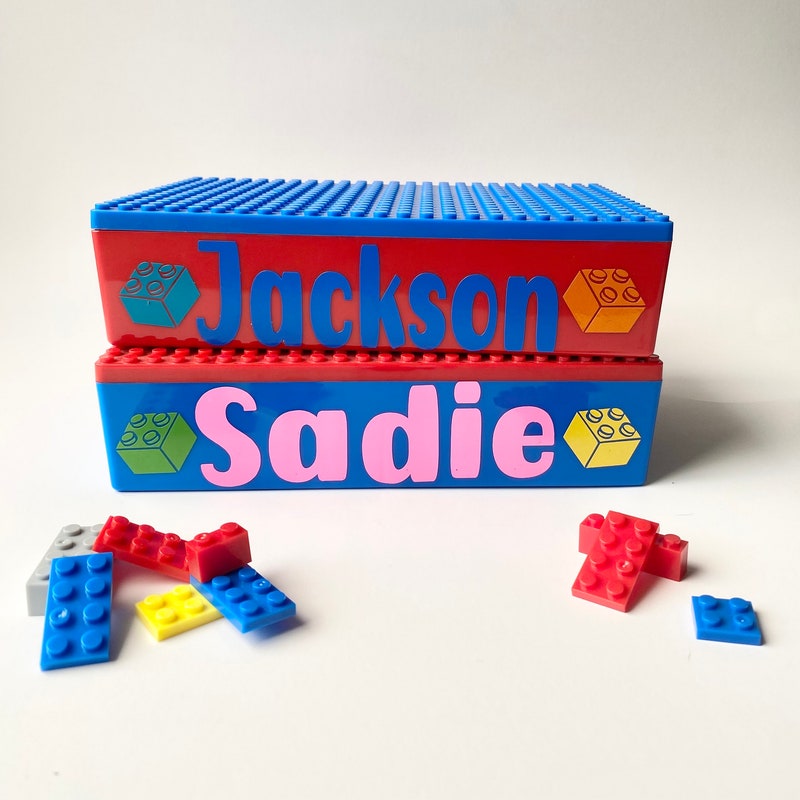 Personalized Building Blocks Storage Box - Etsy