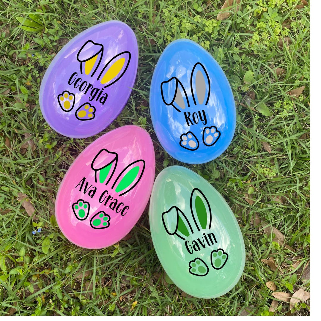 Large Plastic Easter Egg Container, Personalized Easter Basket Stuffer ...