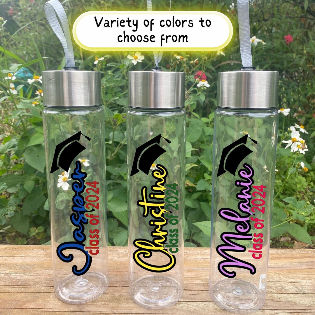 Graduation Water Bottle, Personalized Reusable Bottle for Senior ...