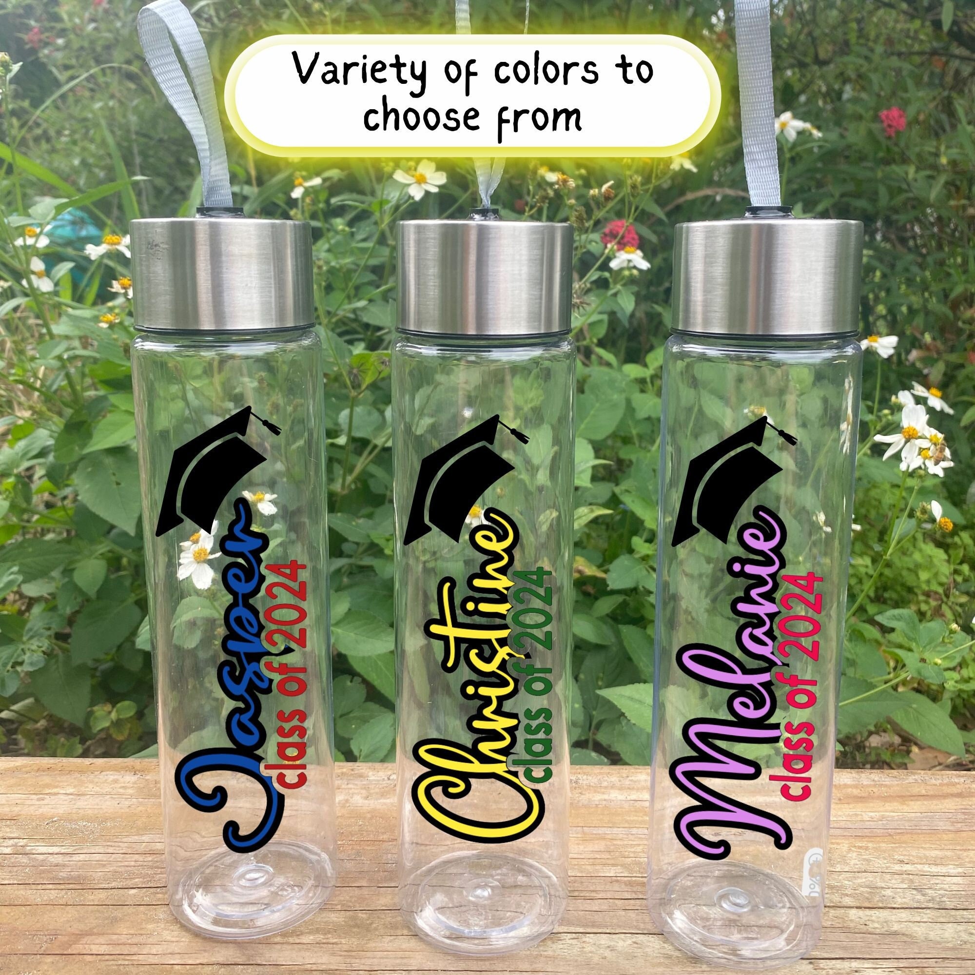 Graduation Water Bottle, Personalized Reusable Bottle for Senior ...