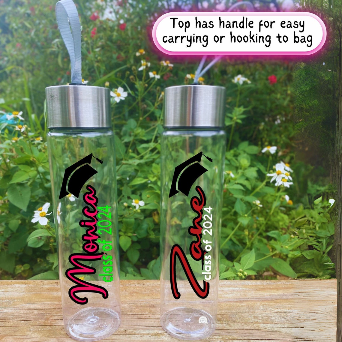 Graduation Water Bottle, Personalized Reusable Bottle for Senior ...