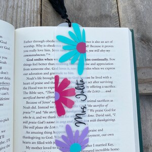 Bookmark for Teacher, Personalized School Teacher Gift, Custom Thank ...