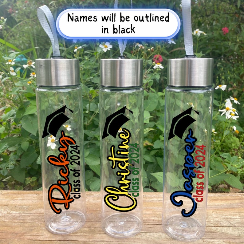 Graduation Water Bottle, Personalized Reusable Bottle for Senior ...