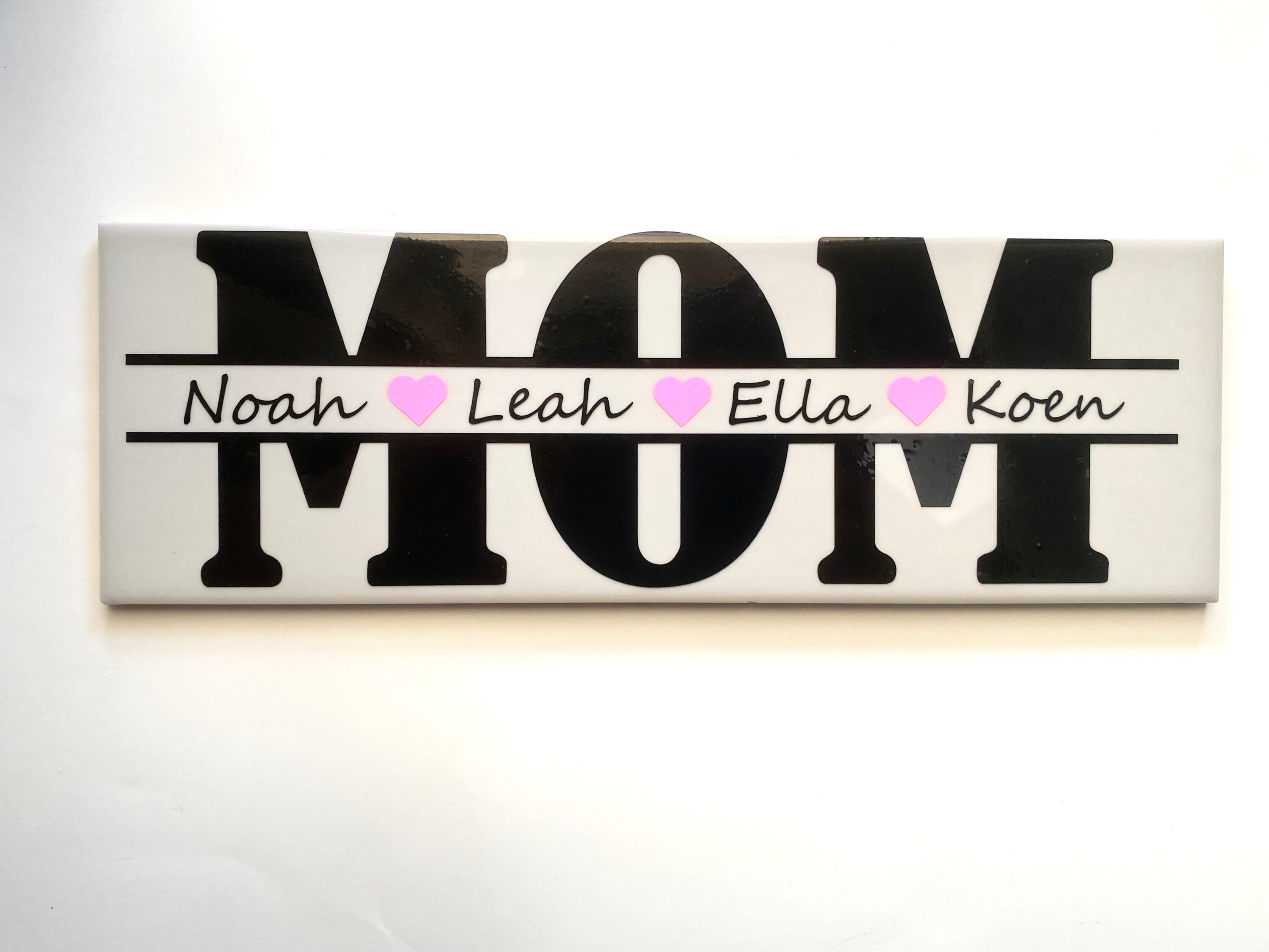 Personalized Mother’s Day Tile, Custom Home Decoration Subway Tile, Mom ...