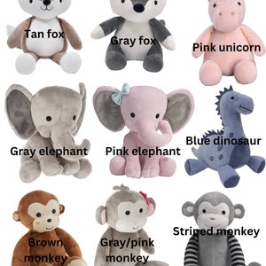 New Baby Birth Announcement Bear, Personalized Birth Stat Plush Toy ...